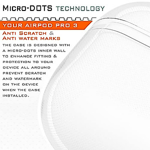 Durocase Custom Case Compatible with AirPods 3rd Generation Airpods 3 with Keychain (Clear Customized Name)