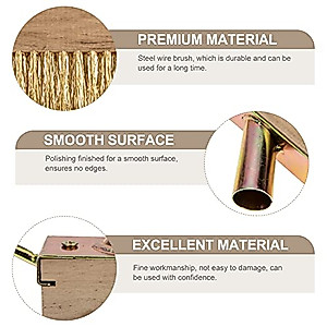 YARNOW Moss Removal Deck Crevice Tools Grout Brush Cleaner Wire Brush with Scrapers Decking Cleaner Remover for Cracks Paver Bricks Flagstone