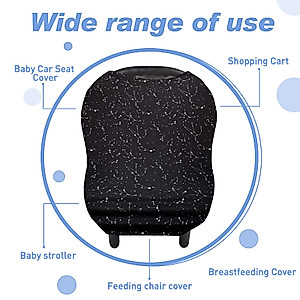 Baby Car Seat Cover Horoscope Baby Car Seat Canopy Stretchy Nursing Cover Carseat Canopy for Babies Breastfeeding and Car Seat Multi Use Shopping Cart Cover High Chair Cover