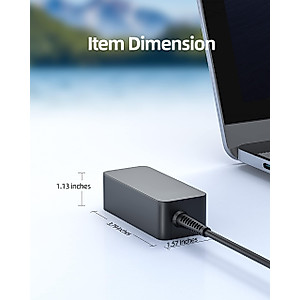 45W AC Charger Fit for Asus Tuf Gaming Monitor VG245H VG255H VG245HE VZ27AQ VG27VQ W15-045N2A, EXA1204YH, ADP-65AW A, ADP-65BW B, 010ALF,ADP-65DB,0A001-00340900 Power Supply Adapter Cord