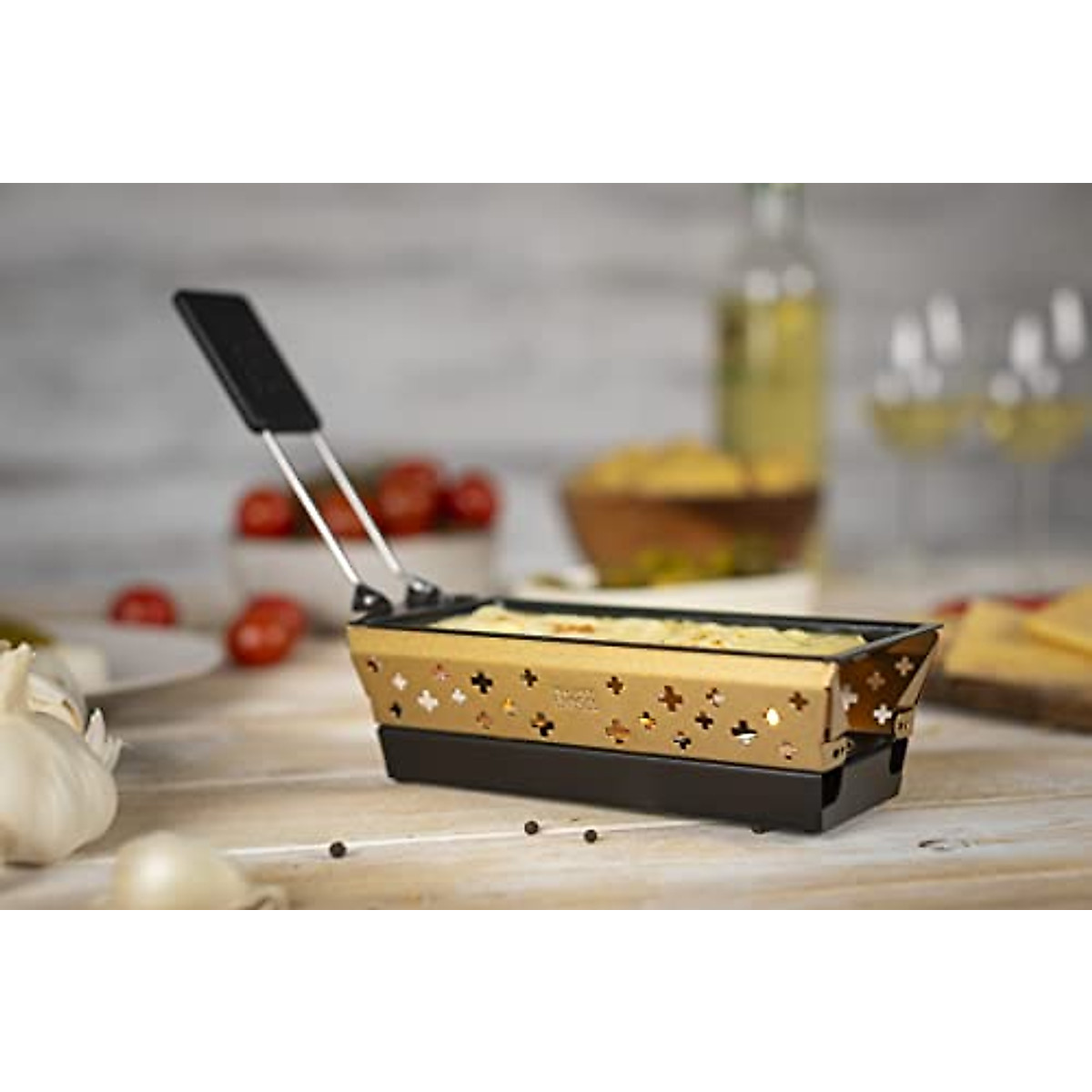 Kuhn Rikon Mini Candle Light Raclette Set, Small, Gold