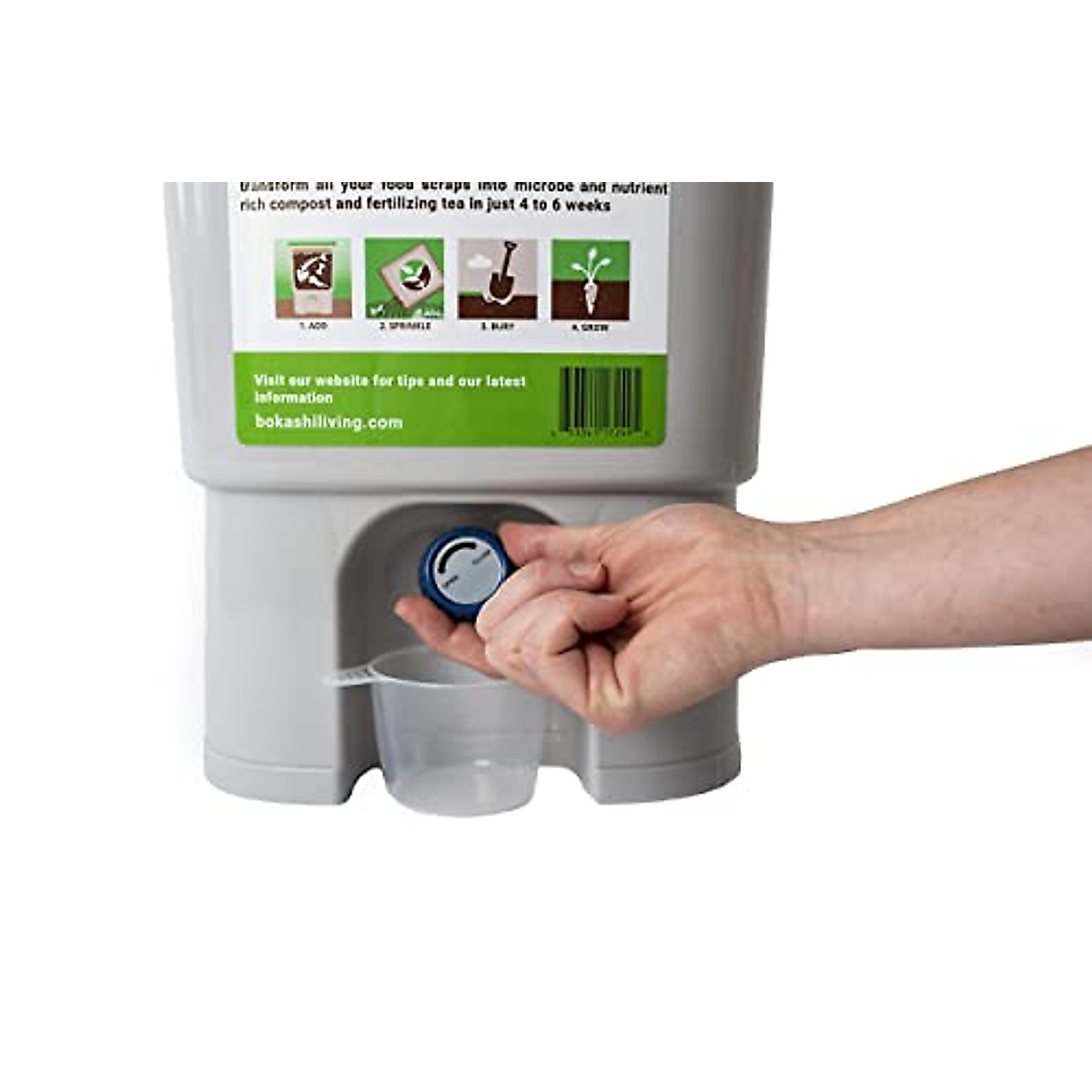 Premium Bokashi Composting Starter Kit (Includes 2 Bokashi Bins, 4.4 lbs of Bokashi Bran and Full Instructions