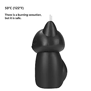 MANFLY Low Temperature Candles Low Heat Romantic Candles Wax for Couples, Wedding, Home Decoration (Black)