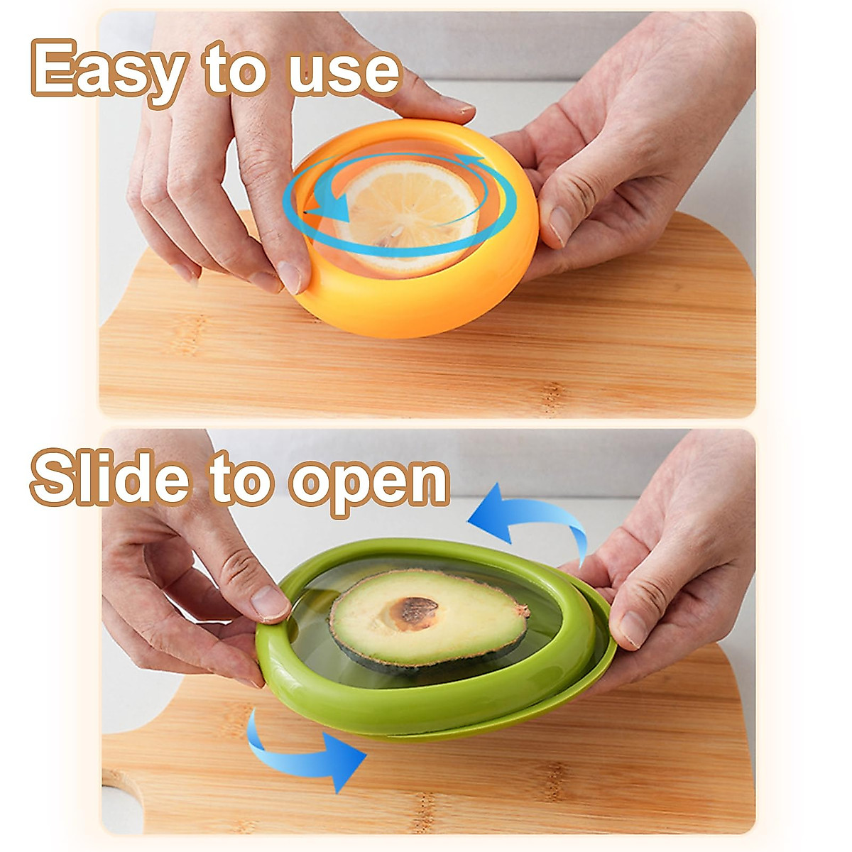 sthmil Silicone Fruit Storage Box,Fruit And Vegetable Anti-Oxidation Storage Box,Fruit and Vegetable Storage Containers with Silicone Lids for Fridge Keep Fresh（onion）