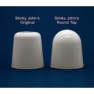 Stinky John's Tall Toilet Bolt Caps: Don't Cut Those Bolts! 100% Made in USA, toilet bolt caps, toilet bolt covers, toilet screw covers (Universal Fit, 2 Pack)