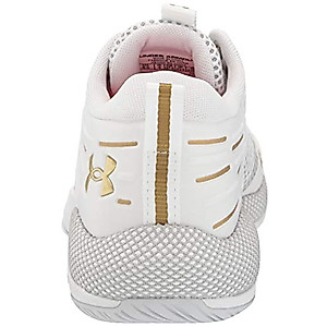 Under Armour Womens HOVR Block City Volleyball Shoe, White (103 White, 8.5 US