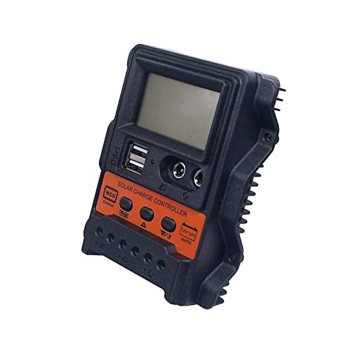 weideer 20A Solar Charger Controller 12V/24V Adjustable LCD Display with Dual USB Port 5.5x2.1MM Female Port PWM Auto Parameter Solar Panel Charger Controller K-042