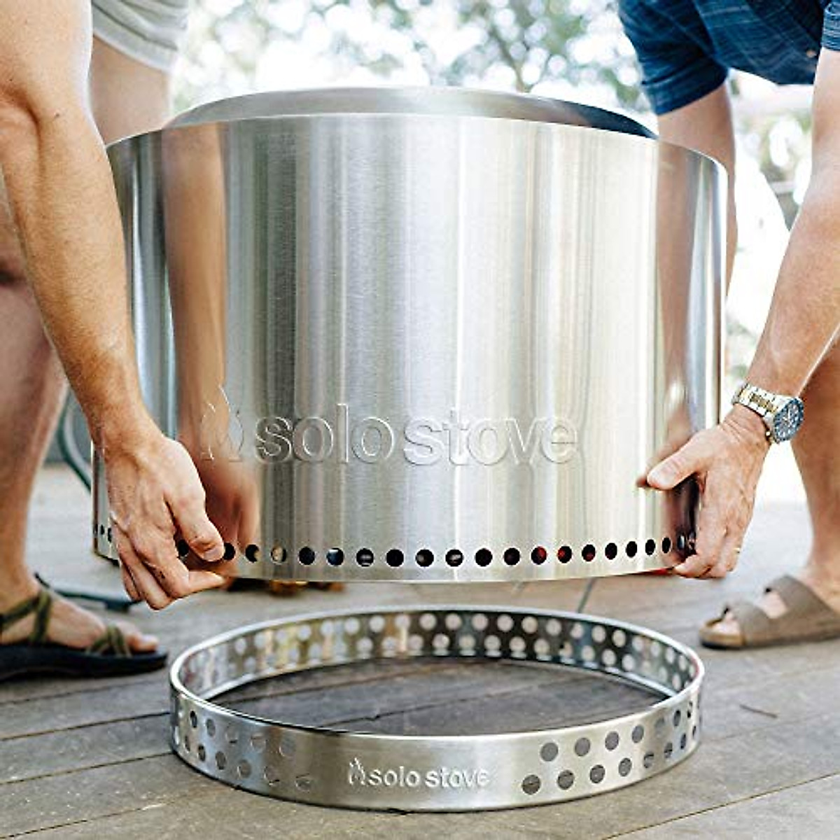 Solo Stove Yukon 27" Stand Stainless Steel Fire Pit Accessory Fireplace Tools Firepits and Fire Pits Outdoor Prefect for Your Outdoor Fireplace
