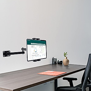 Mippko Foldable Tablet Wall Mount Holder,Multiple Angles Adjustment Extendable Articulating Aluminum Alloy Mount for 7~12.9 inch Tablets iPad/Nexus/LG G Pads/e-Reader/Switch