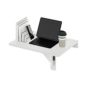 Furinno Hermite Wall Mounting Folding Table, White