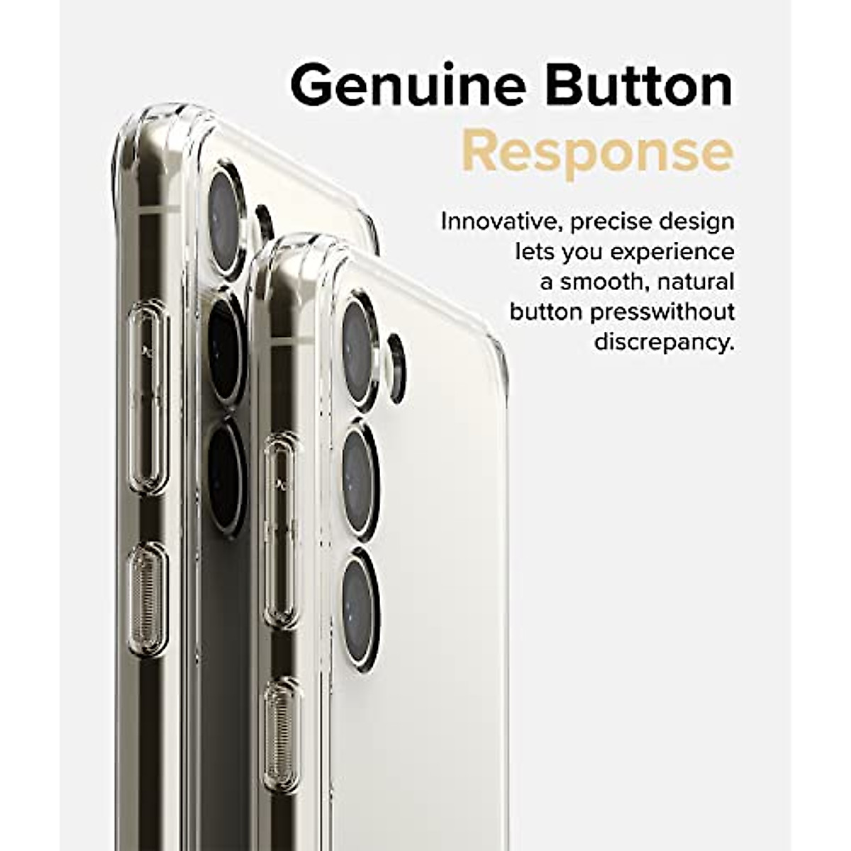 Ringke Fusion [Display The Natural Beauty] Compatible with Samsung Galaxy S23 Case 5G, Transparent Phone Cover for Women, Men, Shockproof Bumper Designed for S23 Case - Clear
