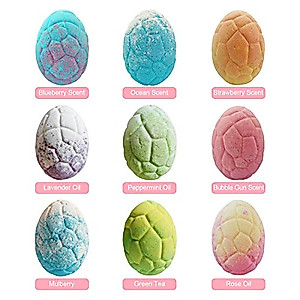 Unicorn Bath Bombs Gift Set with Jewelry Inside, 9 Pack Organic Kids Magic Bath Bombs with Surprise Inside with Jewelry for Girls
