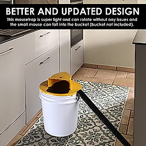 Perfect4MyHome Mouse Bucket Trap, Sliding Bucket Lid Mice Trap, Humanized Multi Catch Rat Trap Door Style, Compatible with 5 Gallon Buckets - (Bucket not Included)