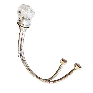 eMarkBeauty Salon Shampoo Bowl Crystal Knob Hot and Cold Faucet Handle Spa Quality TLC-77NR