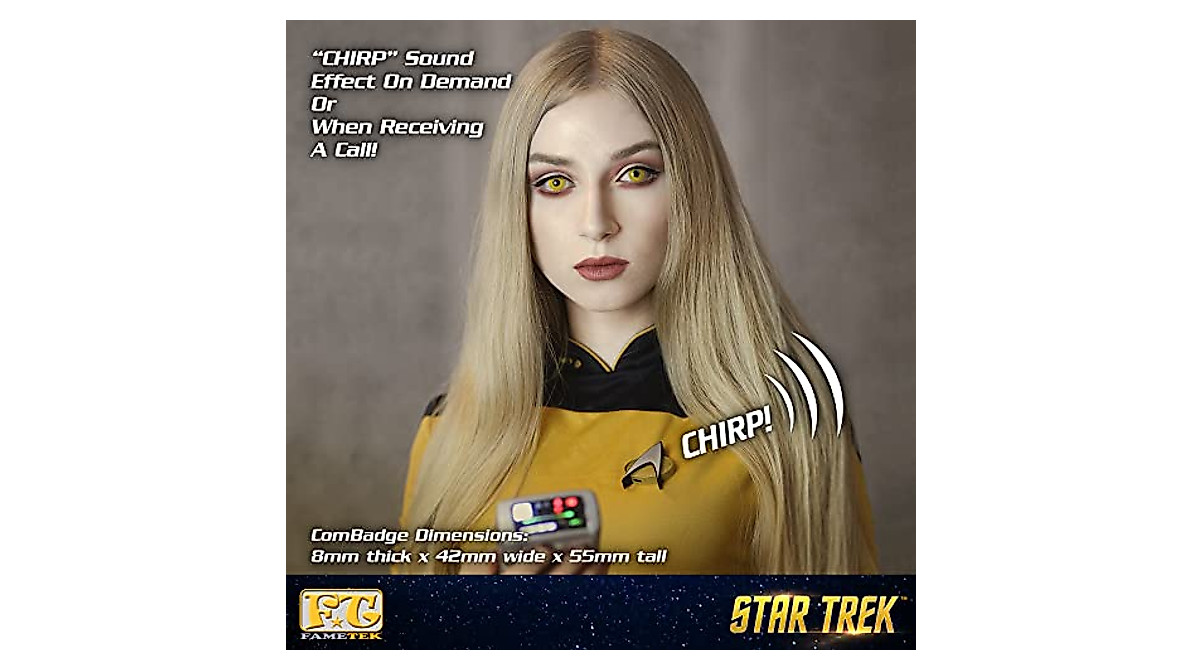 FAMETEK Star Trek TNG Bluetooth ComBadge - Official Collectible