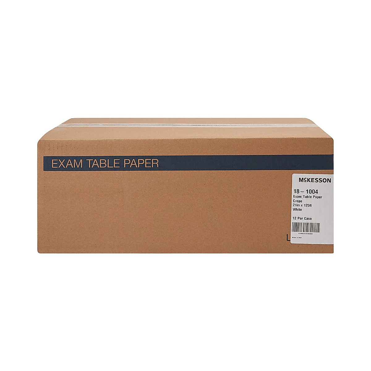 McKesson Exam Table Paper, Economy Crepe, White, 21 in x 125 ft, 12 Count