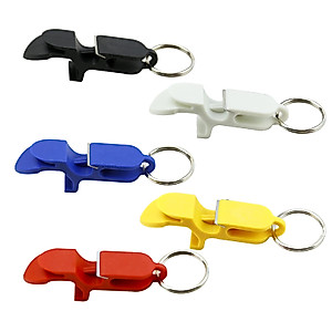 5-PCS box pack shotgun tools beer bottle opener-5color package-beer serving shotgun tools-including stainless steel ring, rugged 66 nylon drinking multi-function accessories