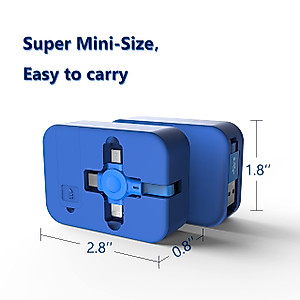 INGCTON 3 in 1 Multi Charging Cable, Retractable USB Charger Cord, iPhone Charger,OTG Adapters,Compatible with All 4-8'' Phones, Like iPhone/Google/Samsung Smart Phone.