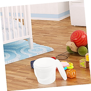 Alipis 2pcs Storage Bucket Containers with Lids Storage Bins Toys Bathtub Plastic Ice Buckets White Storage Bin Plastic Water Bucket White Plastic Water Bucket Liquid Holder Child Pp