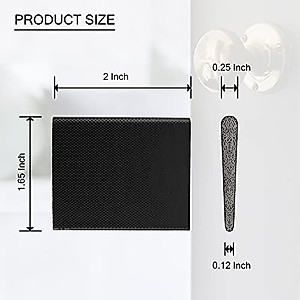 Door Corner Seal Exterior Door Frame Seal Wedge Draft Stopper with Adhesive 4 Pack, Black