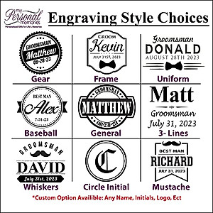 Groomsmen Mason Jar - Personalized Groomsman Wedding Party Mason Jars with Handle - Custom Monogrammed