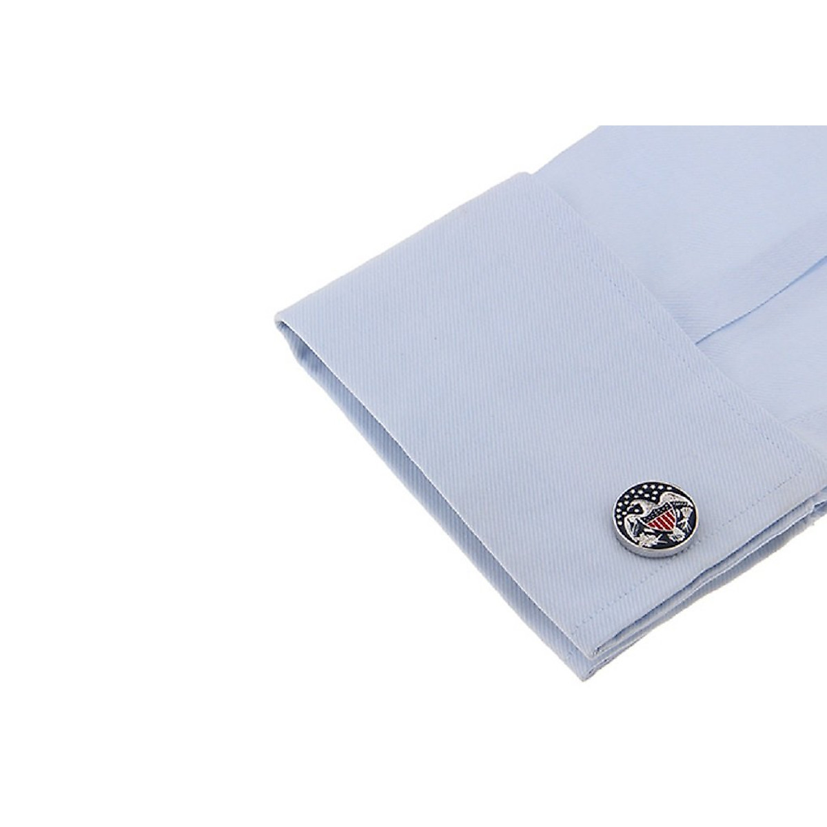 MRCUFF Seal America American Eagle USA President POTUS Pair of Cufflinks in a Presentation Gift Box & Polishing Cloth