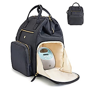 Chertsey by Idaho Jones Bag with Cooler Pocket and 15” Laptop Sleeve – Ultra Comfortable Pumping Supplies Backpack Bag for Spectra Pump S1, S2, Wearable Breast Pumps