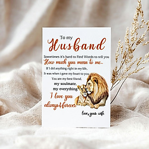 ACHICGIRL Romantic Birthday Gift for Husband, Unique Sweet Birthday Card from Wife, Thank You Husband Birthday Card, Happy Birthday To My Husband