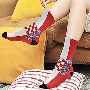 Croatia Flag Crew Socks for Men and Women 1 pair