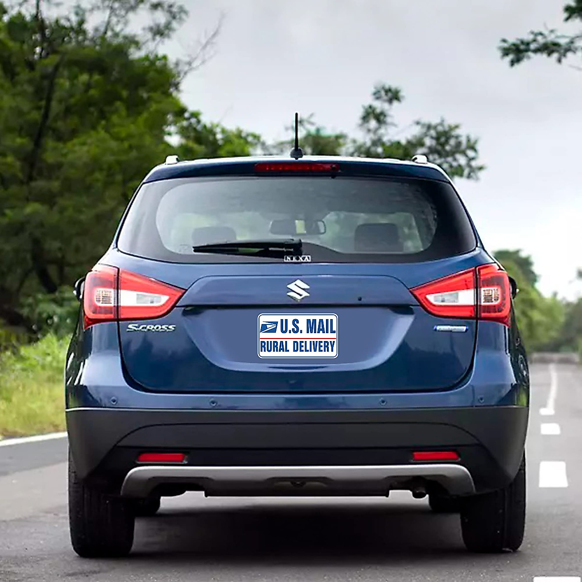 Lumiere Tech 3 Pack AUTHENTIC Heavy Duty U.S. Mail Delivery Driver Magnetic Signs U.S. Rural Delivery Carrier Magnets 2(12"×8") 1(11"×3") For Cars, SUV, Trucks (White)