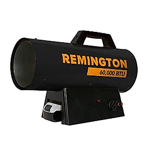 Remington 60,000 BTU Battery Operated LP Forced Air Heater - Variable Output - Battery Not Included
