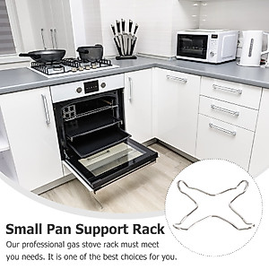 Stove Cooking Rack Kitchen Rack Stainless Steel Saucepan Stove Ring for Wok Kitchen Steam Rack Anti-scalding Wok Rack Stove Pan Stand Milk Pot Grate Burner Grate Cast Boiler Gas