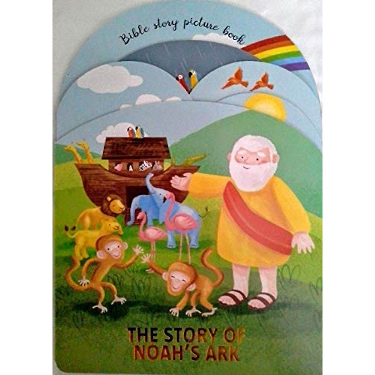 Greenbrier International Bible Story Picture Books: Story of Daniel, Moses, Jonah & Noahs Ark Board Books - Set of 4