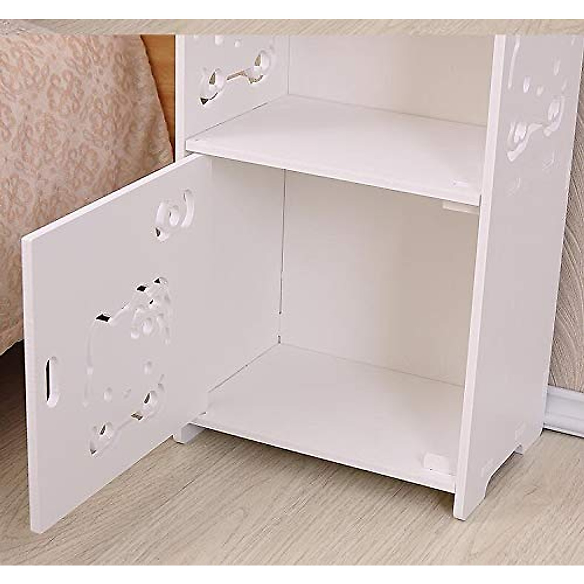 WALNUTA Bedroom Furniture Bedside Table Modern Storage Small Cabinet Assembly nightstand Bedroom Storage Bedside Cabinet