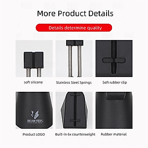 Sisyphy Gaming Mouse Bungee, Mouse Cord Holder and Cable Management Device (Primium Version 360g, Black)