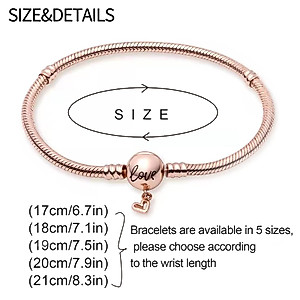 MICOO 925 Sterling Silver Snake Chain Butterfly Charms Bracelet, Evil Eye Bracelet with 5A Cubic Zirconia Bracelets for Women Birthday Gifts