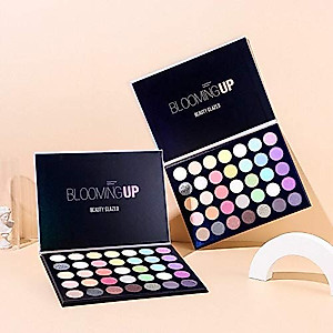35 Colors Eyeshadow Palette Strong Pigmented Mattes and Shimmers Makeup Pallet Blendable Professional Eye Shadow Make Up Long Lasting