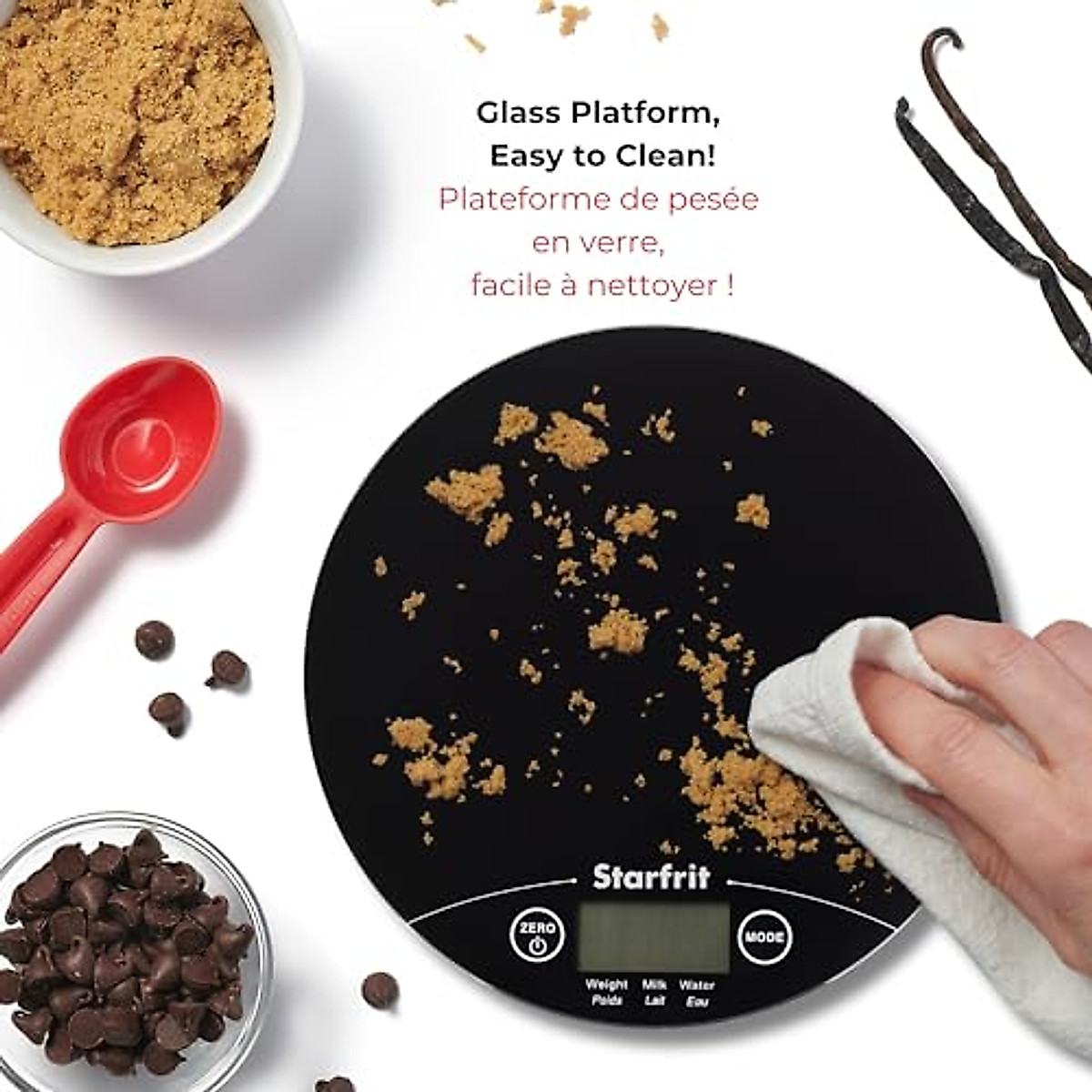 Starfrit COUN Electronic Kitchen Scale, One Size, Black