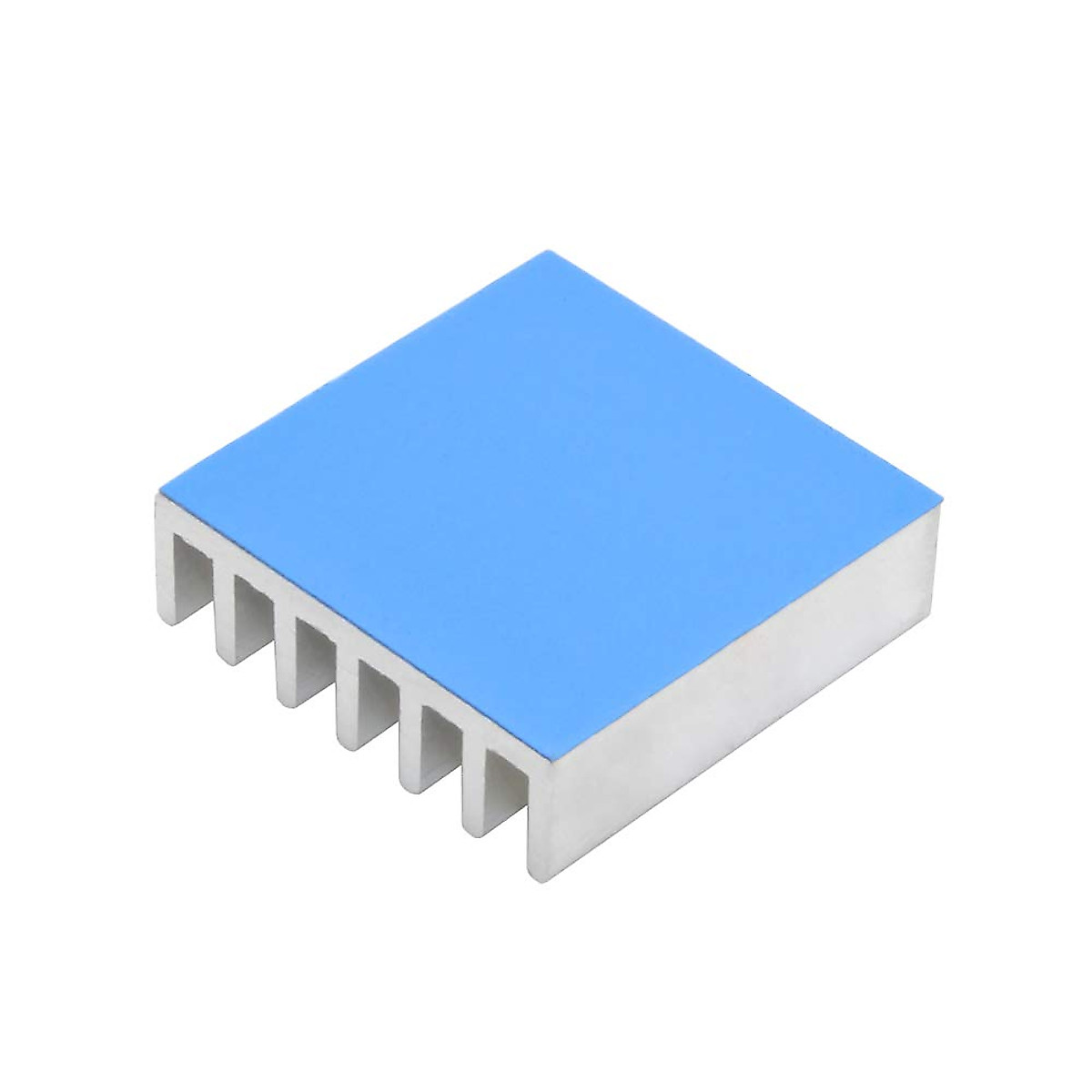 20pcs Aluminum Heatsink 20x20x6mm / 0.79x0.79x0.24 inches with Thermal Conductive Adhesive Tape for Electronic Chip MOS IC Diode Triode Cooling Heat Dissipation