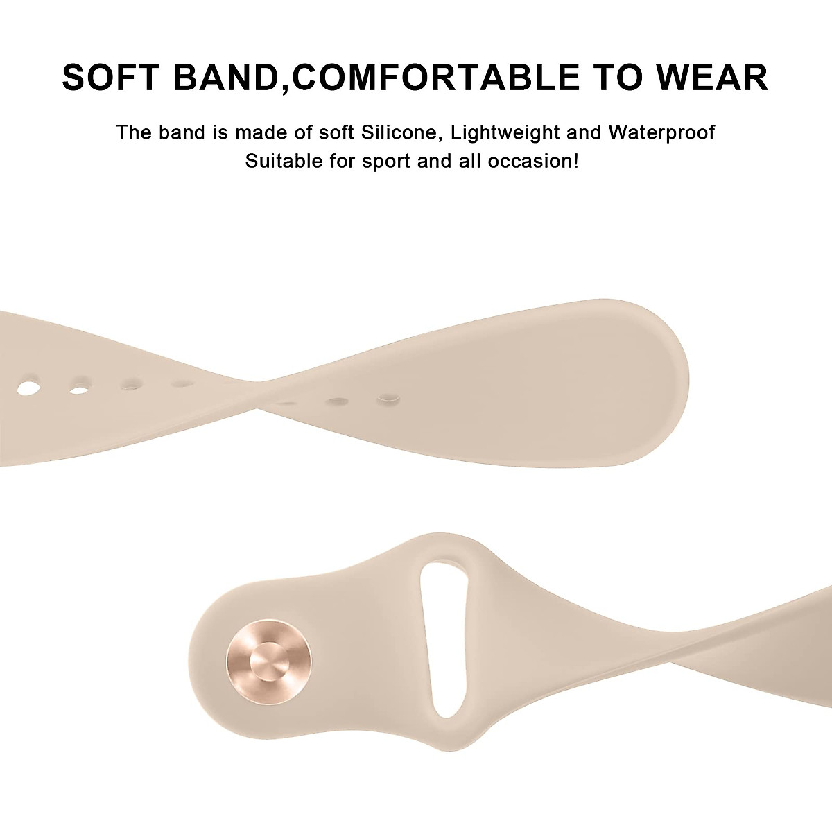 Meliya Bands Compatible with Samsung Galaxy Watch 6 40mm 44mm / Watch 6 Classic Band 43mm 47mm, 20mm Soft Silicone Sport Replacement Strap for Galaxy Watch 6 Band Women Men