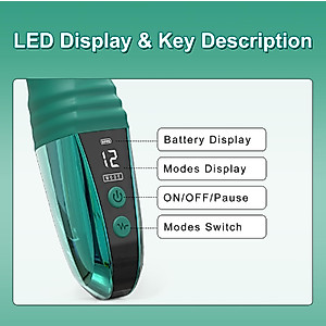 G Spot Dildo Vibrator Sex Toys - Adult Sex Toys Realistic Anal Dildo for Women with LED Display, 12 Powerful Vibrations Clitoris Vibrator Wand Sex Toys for Female Male G Spot Anal Stimulation