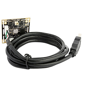 ELP 180degree Fisheye Raspberry Pi 1080P H.264 Microphone PC Web USB Security Camera for Laptop Wide Angle Mini UVC USB2.0 Video Audio Webcam Board 2MP CMOS AR0330 Lightburn Laser Camera for Computer