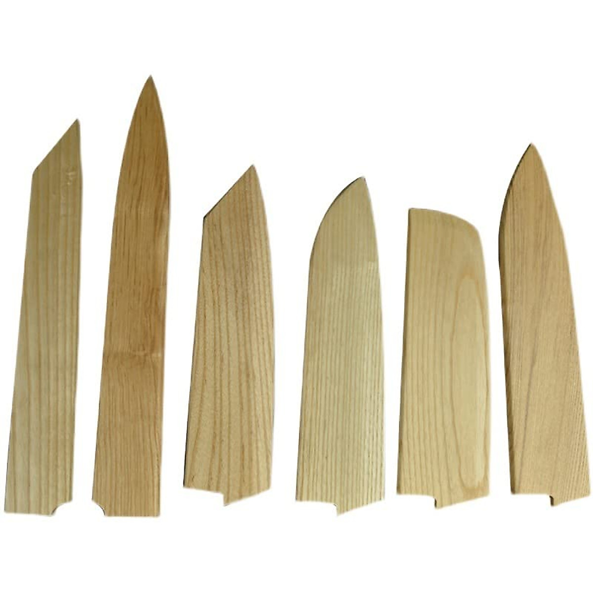 Aibote Handmade Natural White Maple Wood Japanese Chef Knives Magnetic Sheath Sakimaru Yanagiba Santoku Sakimaru Kiritsuke Deba EEL Knife Sheath Case Holder Wooden Cover (Sakimaru,300MM)