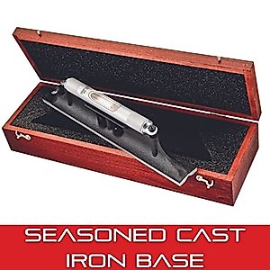 Starrett Machinists' Level with Ground and Graduated Main Vial - Ideal for Machine Shop and Tool Room Use - 4" (100mm) Length, Without Case and Cross Test Vial - 98-4