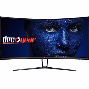 Deco Gear 35-Inch Curved Ultrawide Gaming Monitor | 3440 x 1440 | 120Hz | 1ms MPRT | Adaptive Sync | HDMI 2.0 x2 | DisplayPort 1.4 x2 | 99% sRGB