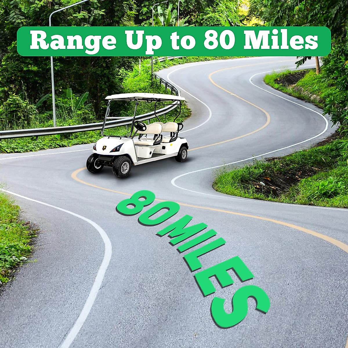 48V Lithium Battery 120Ah LiFePO4 Battery Grade A Cells, for Home Energy Storage, Golf Cart, Solar Back-up Power, RV, Marine, and Off-Grid Application