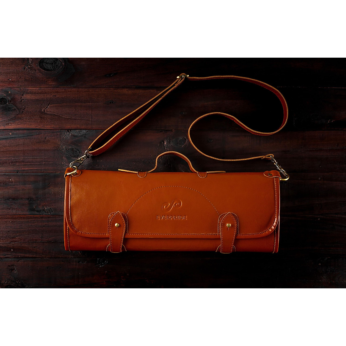 Chef Knife Bag by EVERPRIDE – Knife Roll Holds 10 Knives up to 18” PLUS Pocket for Cooking Tools – Durable Knife Carrier for Chefs and Culinary Students – Knives Not Included