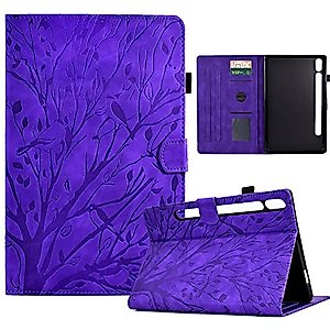 Tablet PC Case Vintage Tablet Case Compatible with Samsung Galaxy Tab S8 SM-X700/SM-X706 Case,Galaxy Tab S7 2020 SM-T870/SM-T875 11inch Case Cover, Premium PU Leather Case with Auto Sleep Wake Protect