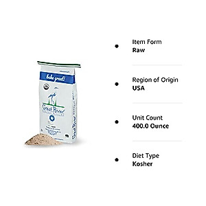 Great River Organic Milling Organic Specialty Spelt Flour, Spelt (Stone Ground), 25 Pound (Pack of 1), 400 Ounce