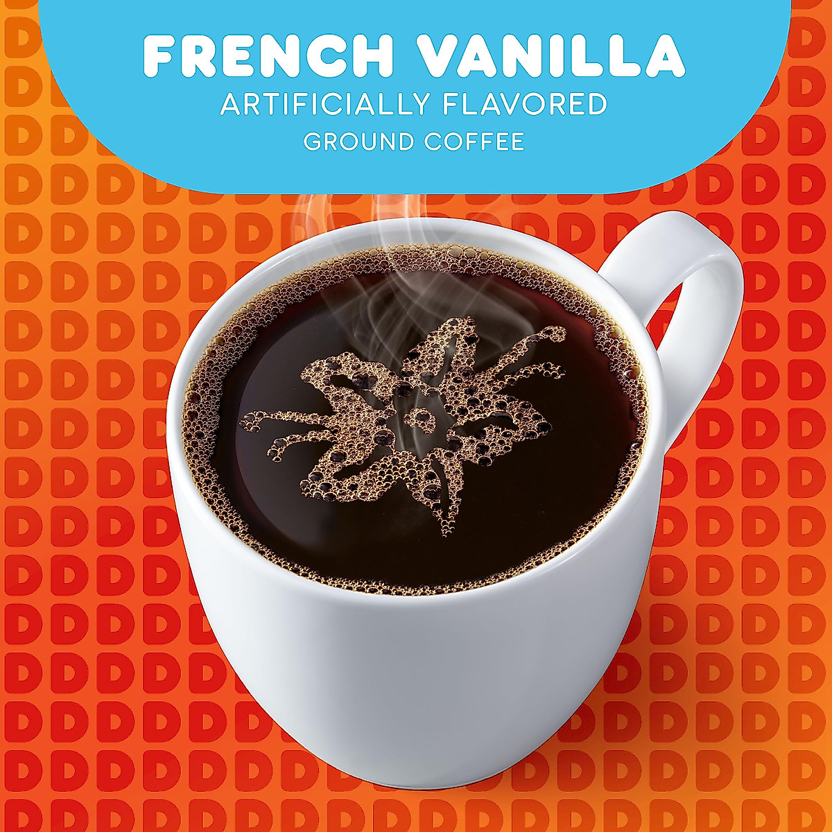 Dunkin' French Vanilla Flavored Ground Coffee, 18 Ounce (Pack of 6)